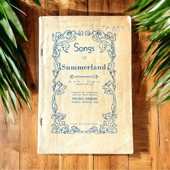 None | Other | Vintage 943 Songs Of Summerland Music Book By Thoro ...